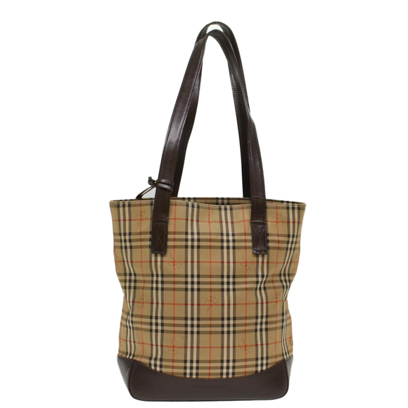 Burberry | Bags | Burberry Nova Check Hand Bag Nylon Beige Auth Bs721 ...
